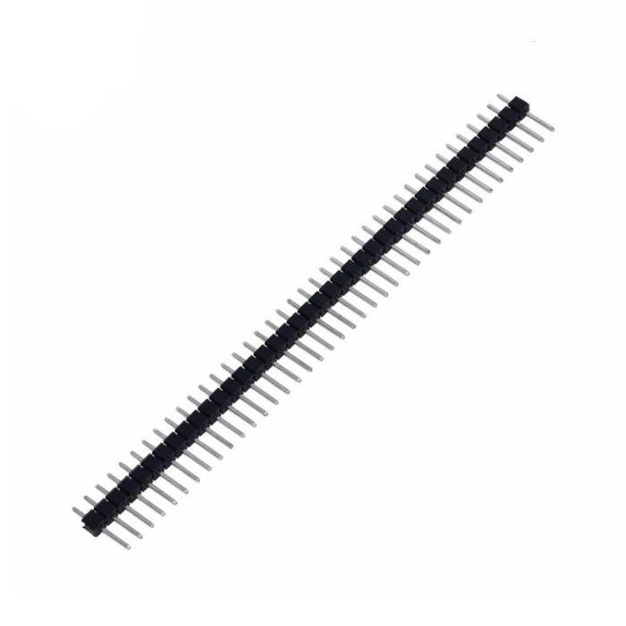 Bareta pini 2.54mm tata / 1x40 pin header male Arduino (b.1631G ...