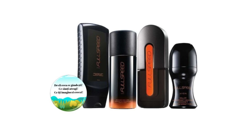 Set Full Speed El (Parfum 75,gel dus 250,spray 150,roll-on) + Insigna ...