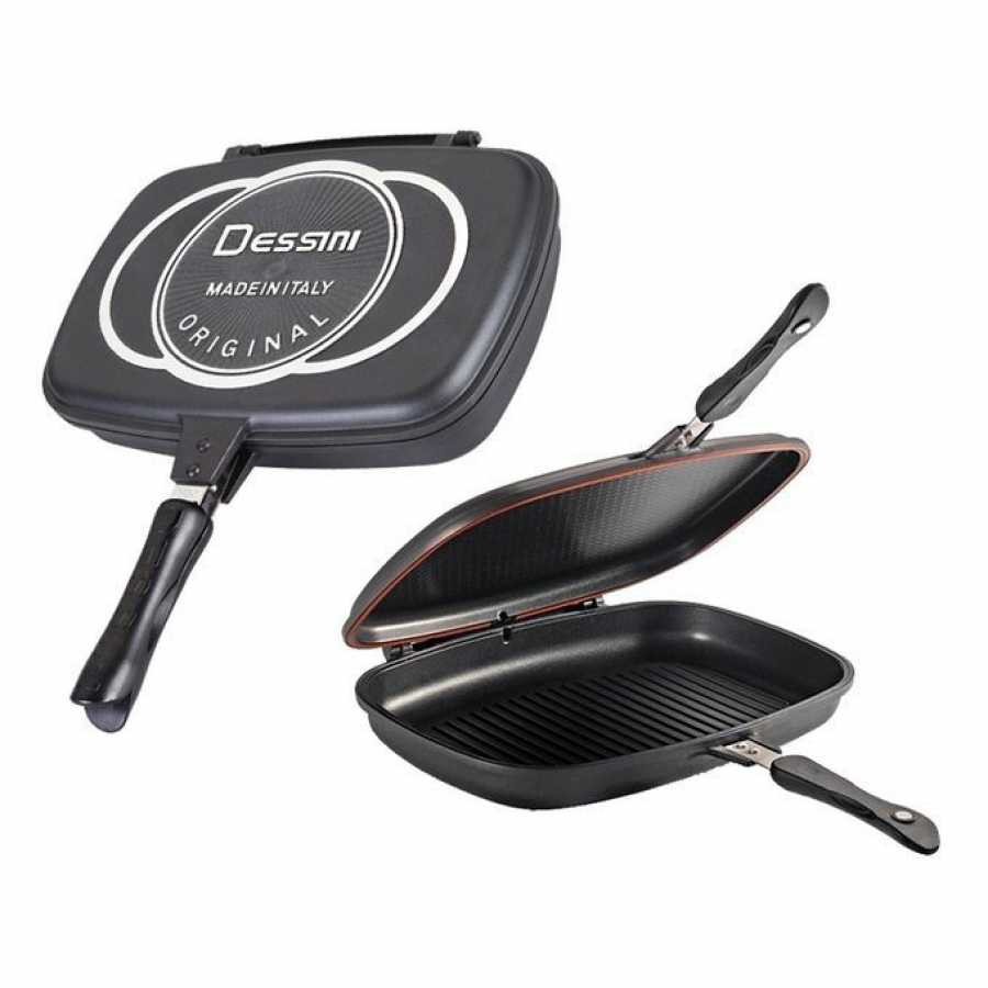 Tigaie dubla grill doubletta teflon 32cm Daisini Original ! | arhiva ...
