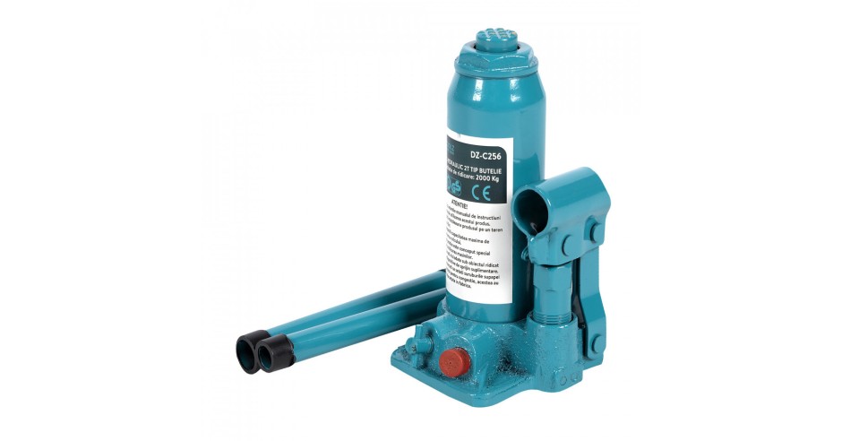 Cric hidraulic auto 2T de tip butelie, Detoolz | arhiva Okazii.ro