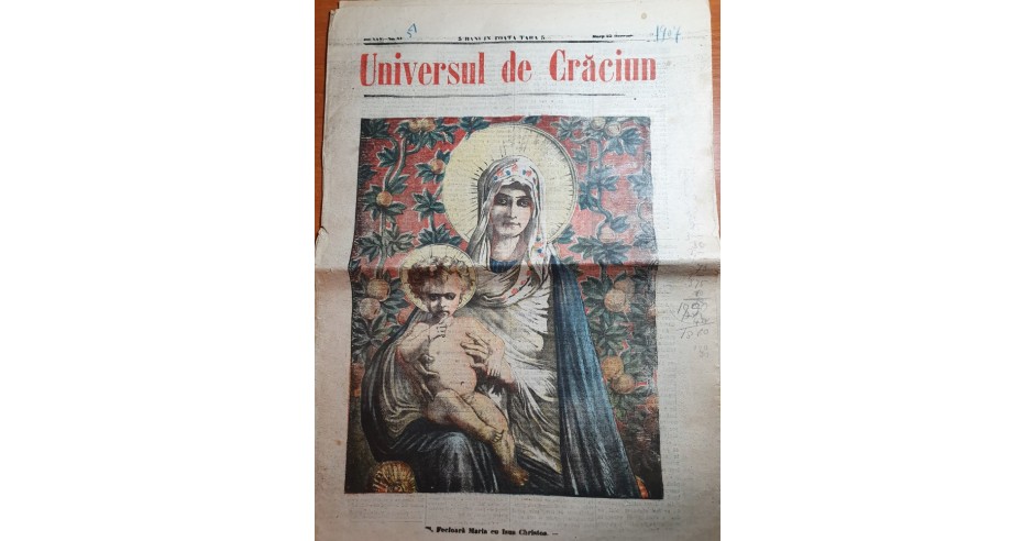 ziarul universul de craciun 25 decembrie 1907-multe art. despre craciun ...