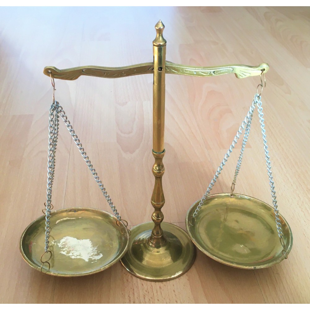 Balanta / Balanta justitiei - decorativa / de colectie - alama | Okazii.ro
