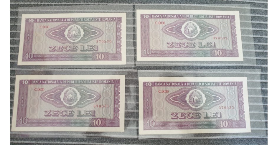 10 lei 1966 UNC consecutive | arhiva Okazii.ro