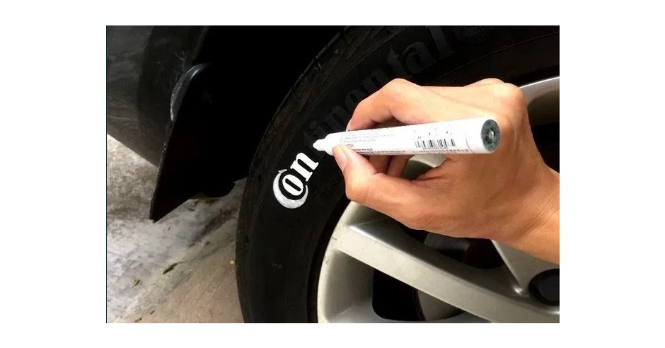 Marker vopsea pe baza de ulei pentru anvelope auto | arhiva Okazii.ro