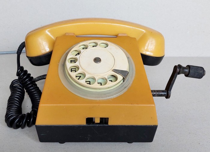 Telefon romanesc cu manivela tip BL / RS-73632, inductor anii 80 ...