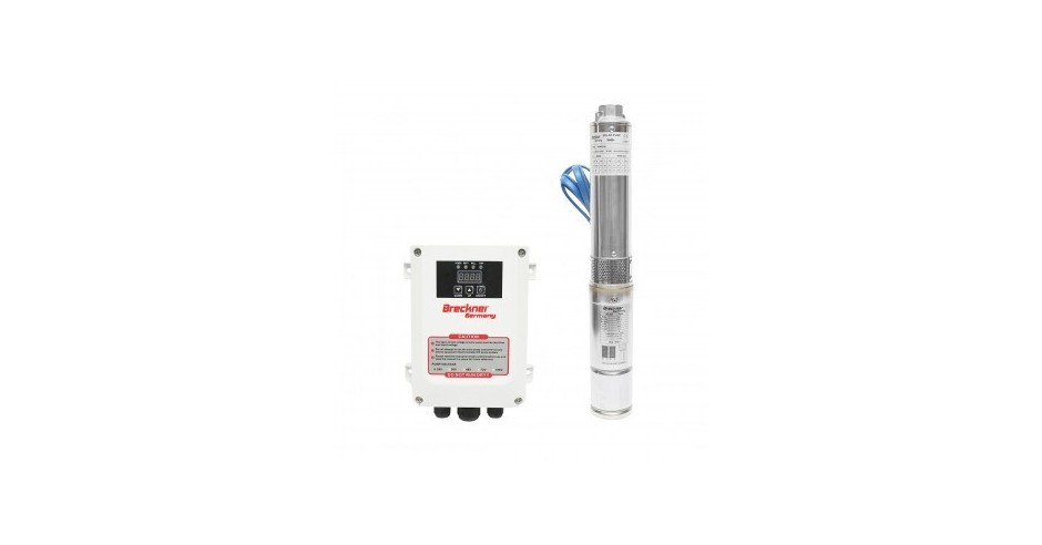Pompa apa submersibila 300W, 24V debit 3.5m3/h, D75mm cu controller ...