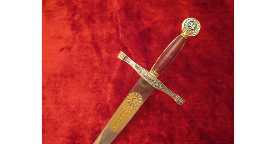 SABIE DECORATIVA MINIATURA - SABII DE LEGENDA SABIA EXCALIBUR KING ...