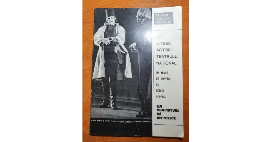 Program teatrul national i.l.caragiale 1972-1973-dem radulescu,florin ...