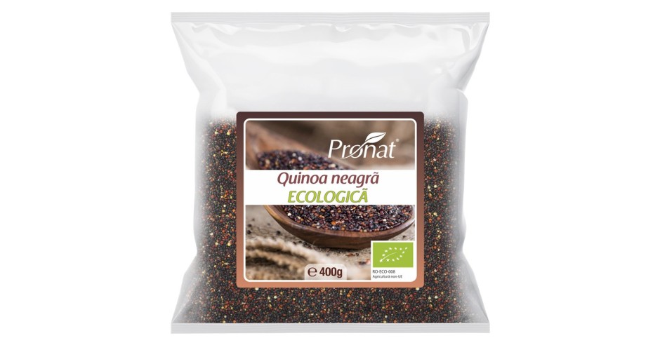 Quinoa neagra bio, 400g Pronat | arhiva Okazii.ro