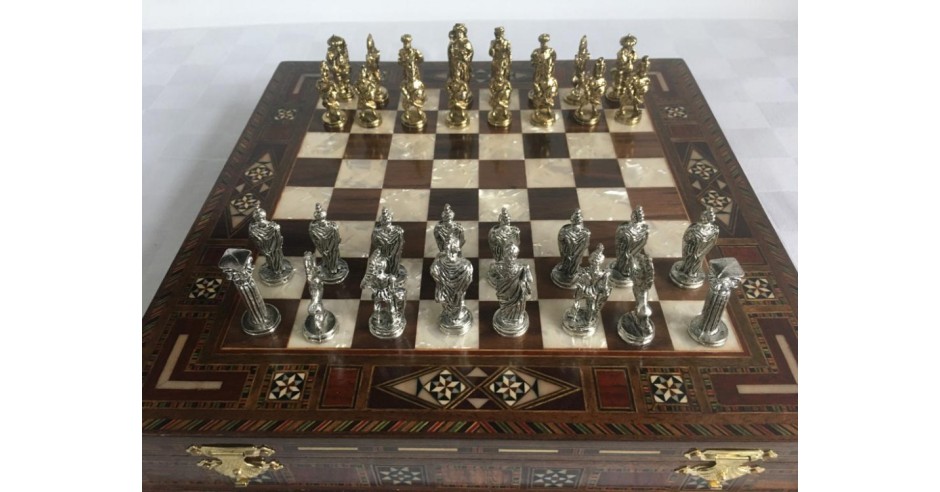 Set piese SAH din metal grele.SIGILAT! | arhiva Okazii.ro