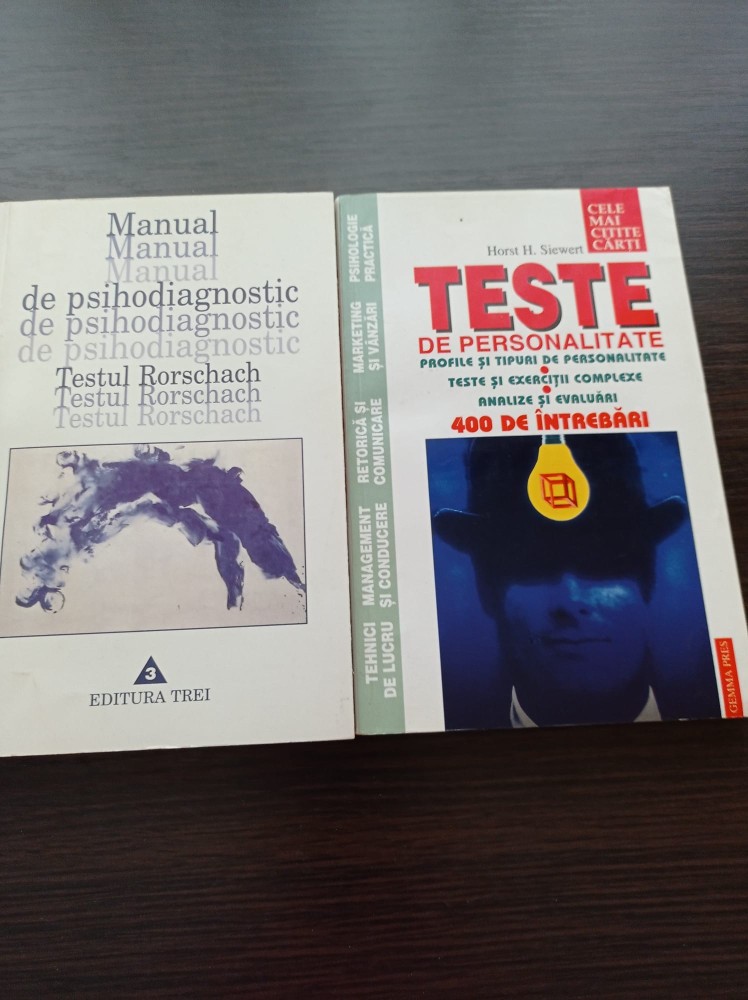 Manual de psihodiagnostic. Testul Rorschach + Teste de personalitate ...