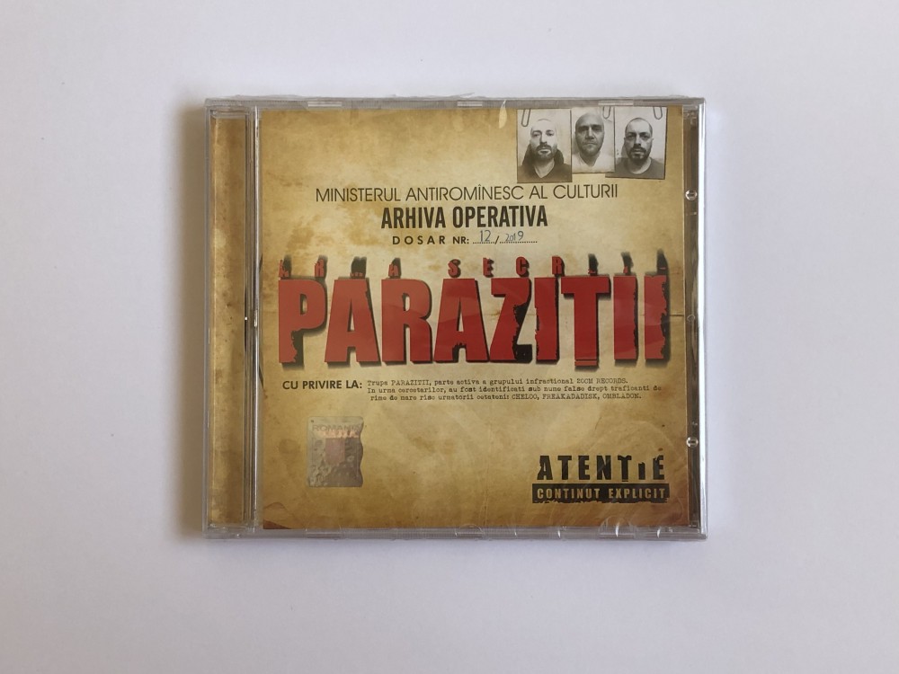 CD Album sigilat Parazitii Arma Secreta Cheloo Ombladon FDD rap hip ho ...