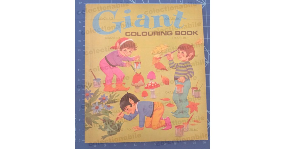 GIANT colouring book - carte album de colorat 1970 format mare | Okazii.ro