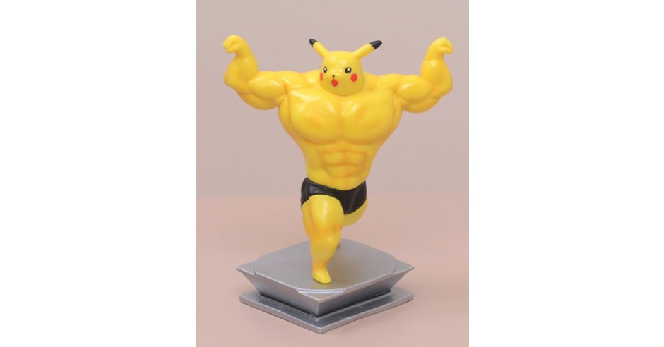 Figurina Pikachu Bodybuilding Muscle Pokemon 17 cm anime | arhiva Okazii.ro