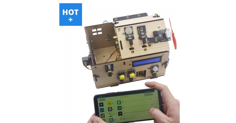 Smart Home Automation Projects Wooden House Learning kit for Arduino ...