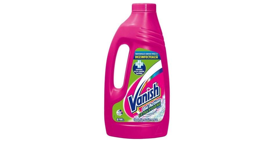 Solutie de Rufe VANISH Extra Hygiene, 940 ml, Detergent Automat pentru ...