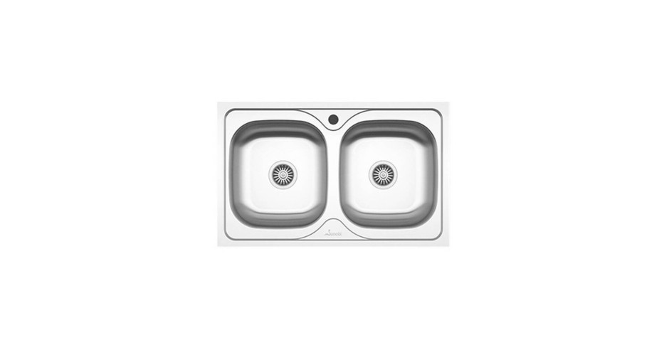 Chiuveta Dubla XXL Bucatarie Sanobi, 80x50 cm, Inox Alimentar, Finisaj ... Chiuveta Dubla XXL Bucatarie Sanobi, 80x50 cm, Inox Alimentar, Finisaj ...