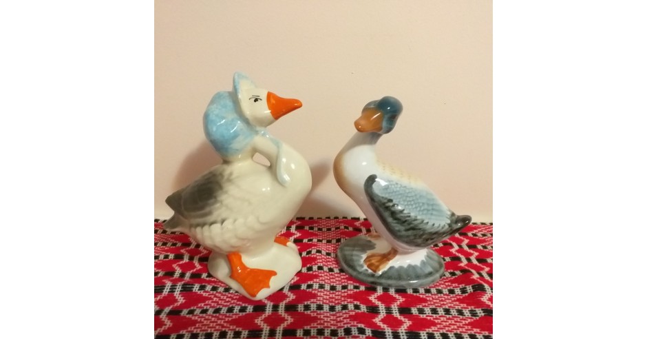 bibelou vechi portelan colectie comunism figurina rata salbatica si ...