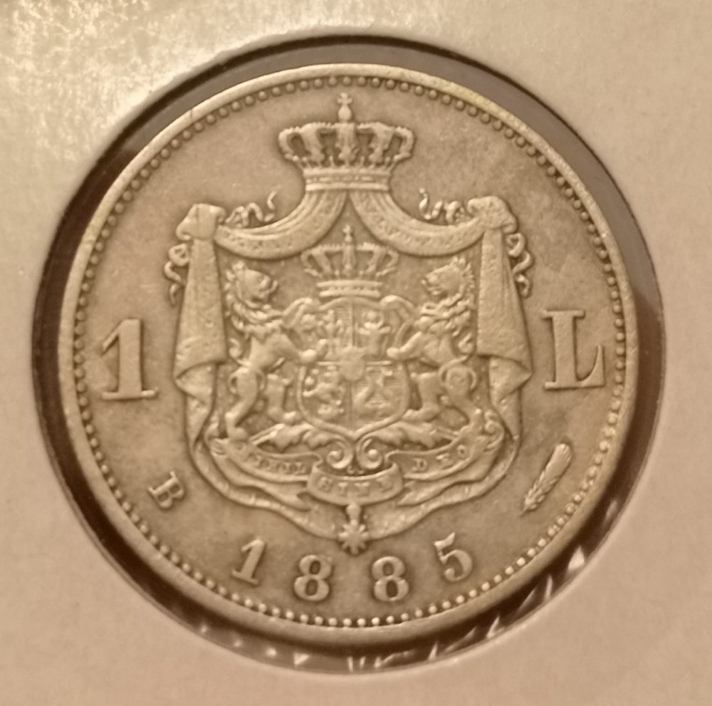 Moneda Romania 1 leu 1885 Argint, Piesa rara de colectie! | arhiva ...