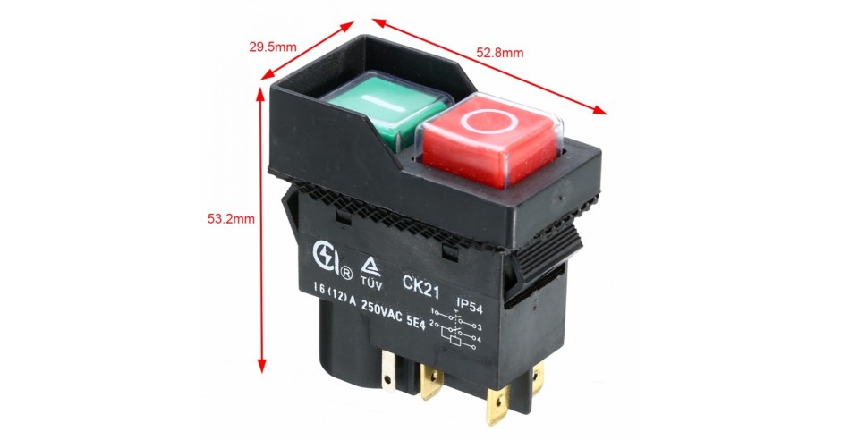 Intrerupator Comutator Cu Releu Termic De Protectie 220V 16(12)A ...