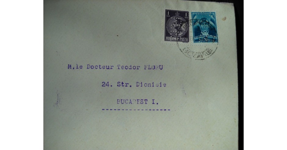 Scrisoare circulata cu timbre perfin | arhiva Okazii.ro