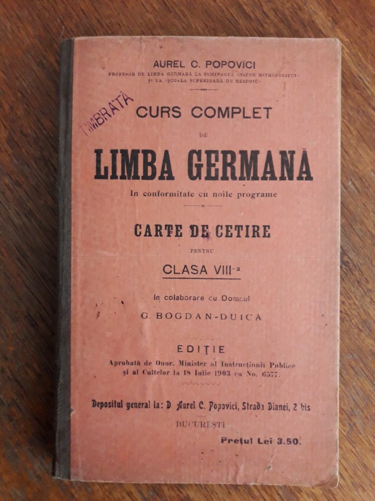 Curs complet de limba germana - Carte de citire / C10P | arhiva Okazii.ro