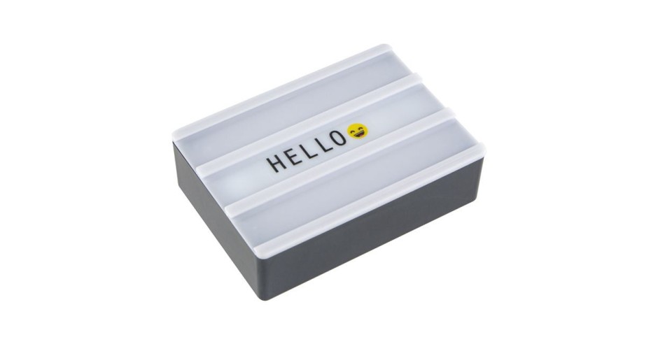 Mini caseta luminoasa, magnet de perete si frigider cu Litere 10 LED ...