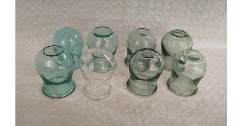 Ventuze medicinale vechi din sticla, ventuze tratament de la bunica ...