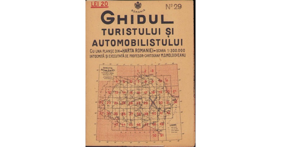 HST C230 Focsani Tecuci Barlad harta 29 1936 Ghidul turistului si ...