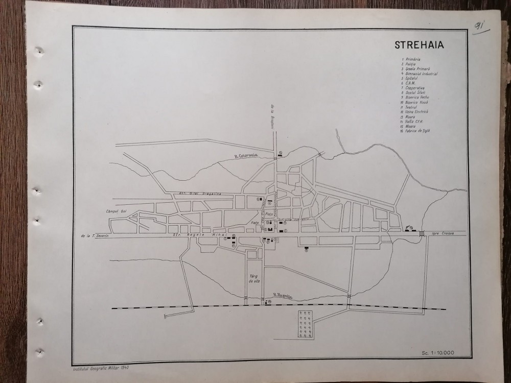 Harta Strehaia 1943 | arhiva Okazii.ro