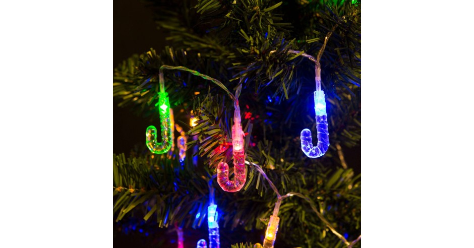 Sir lumini 20 LED Acadele multicolor pe baterii 2m PHENOM LIGHTING ...
