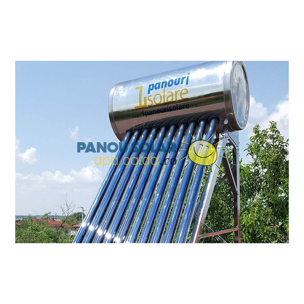 Kit Panou solar apa calda INOX nepresurizat 1ENERGY 100 litri - cu ...