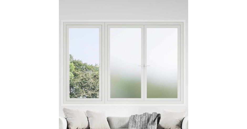 Folie pentru feronerie autoadeziva Alb Fros 90 x 2000 cm PVC | Okazii.ro