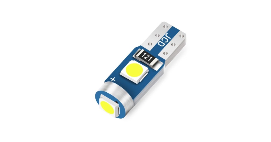 Led bec 3 smd 3030 soclu T5 pentru bord, de culoare albastru | arhiva ...
