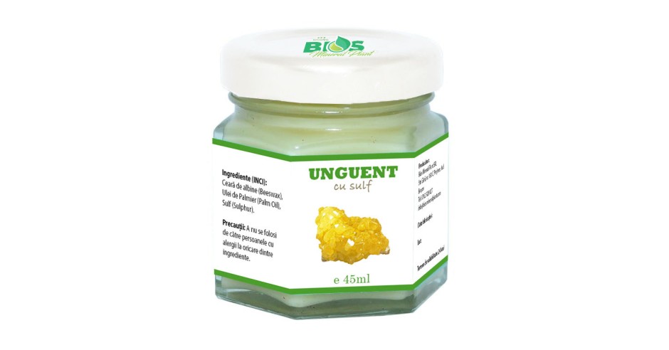 Unguent cu Sulf 45 mililitri Bios Mineral Plant | arhiva Okazii.ro