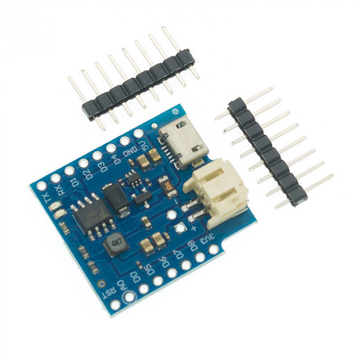 Placa incarcator baterie litiu / lithium-ion WeMos D1 cu Mini USB V1.2 ...