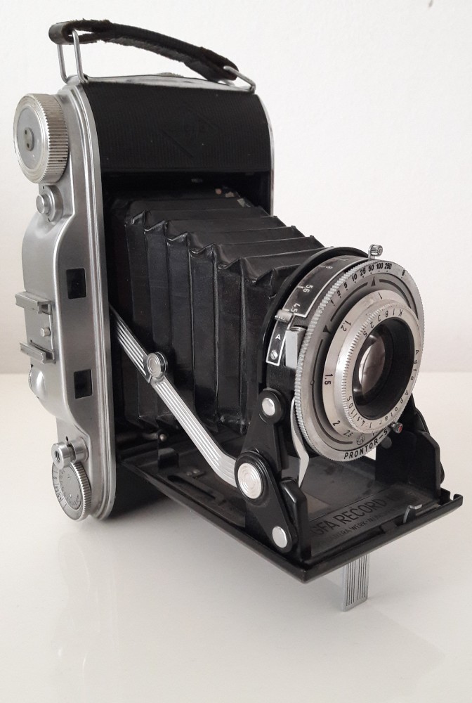 aparat foto vechi cu burduf AGFA RECORD III | arhiva Okazii.ro