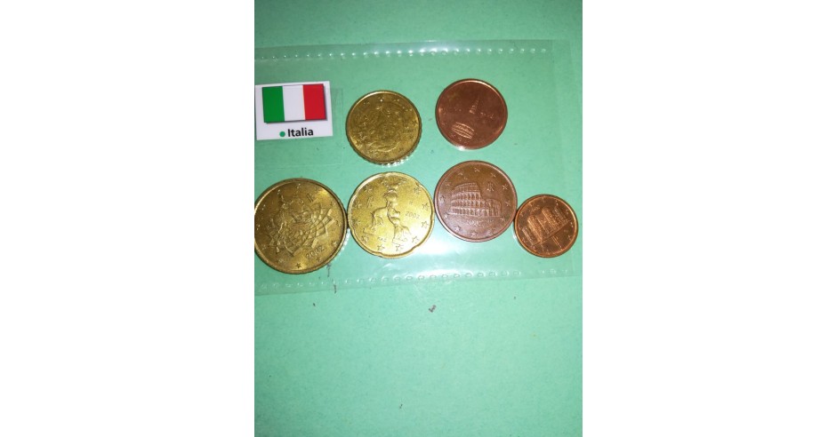 Monede euro:Italia: primele emise de statul italian(2002)vezi ...