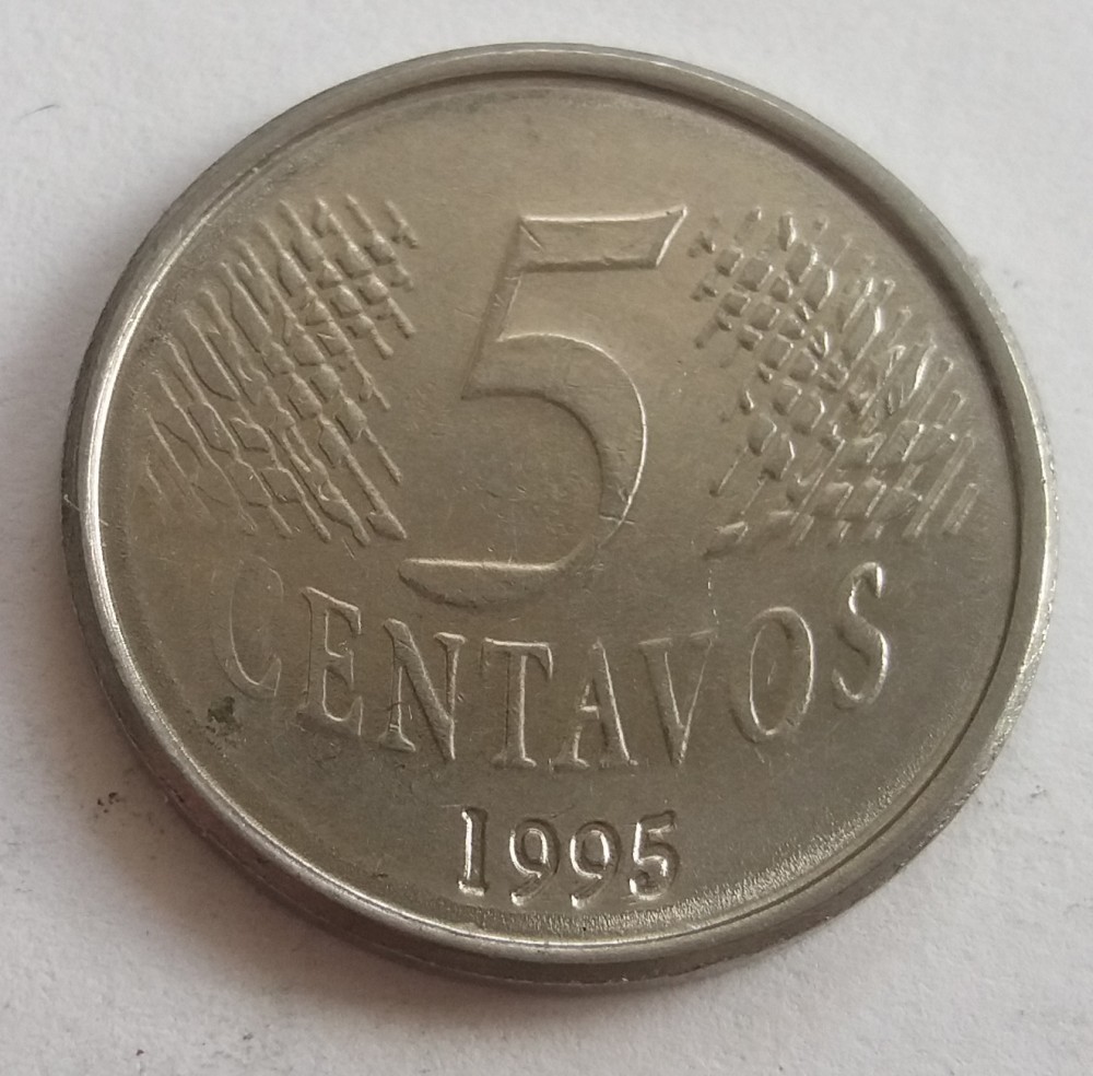 70. Moneda Brazilia 5 centavos 1995 | arhiva Okazii.ro