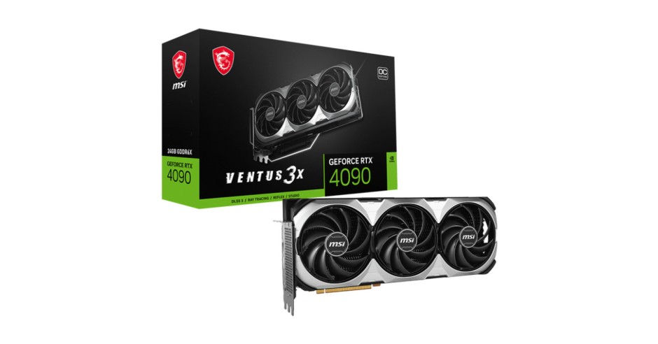 Placa Video MSI GEFORCE RTX 4090 VENTUS 3X E 24G OC GDDR6X 384 bit PCIE ...