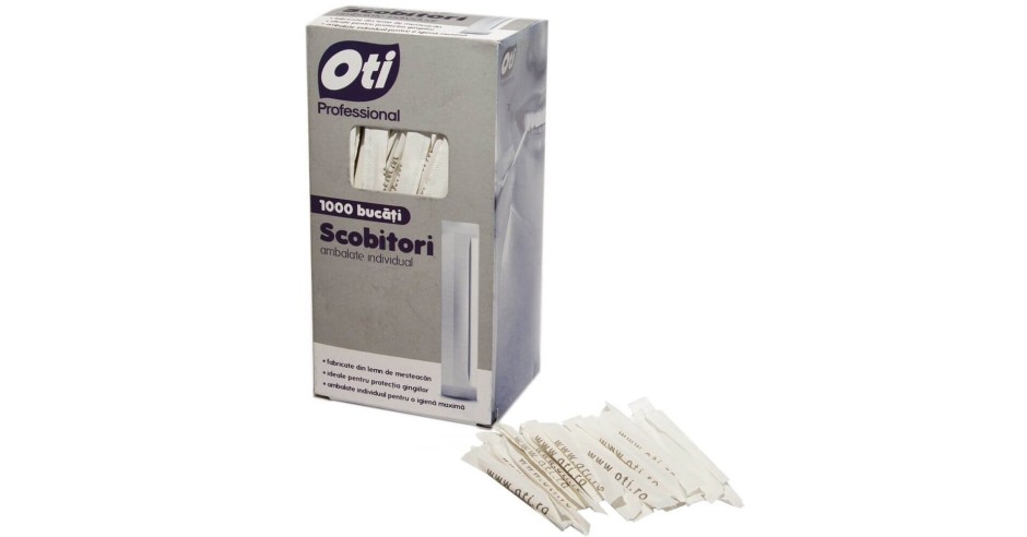 Scobitori din Lemn OTI, 1000 Buc/Set, Lungime 65 mm, Ambalate ...