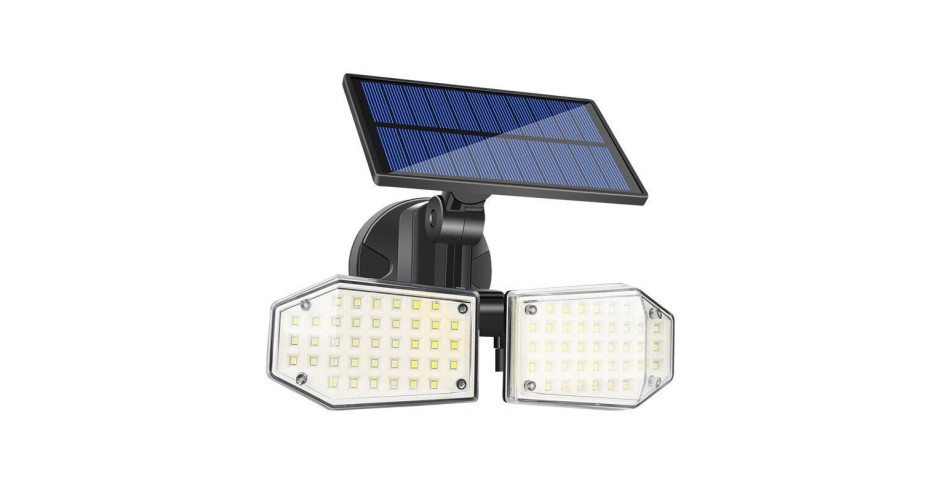 Proiector solar dublu LED SMD, KT078, senzor de miscare, 80W | arhiva ...