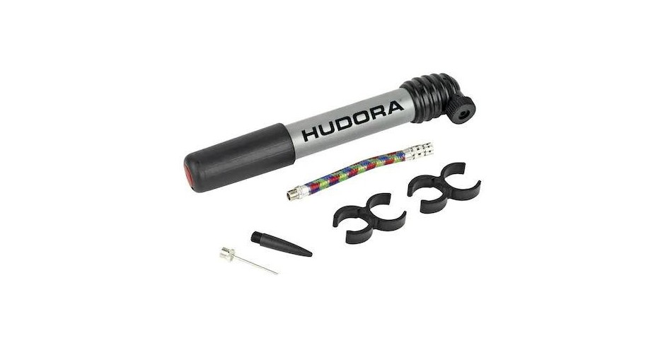 Pompa manuala Ultimate pentru minge si bicicleta, Ac aluminiu, Furtun ...