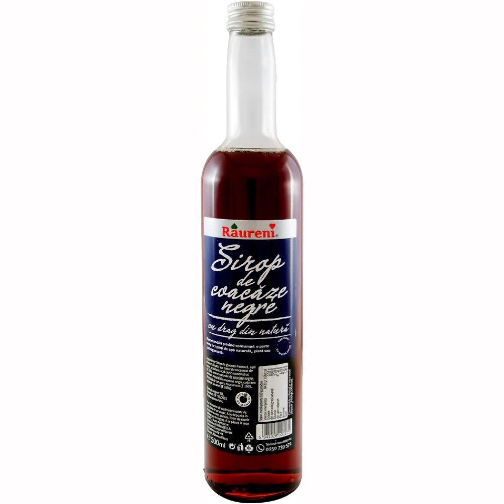 Sirop de Coacaze Raureni, 500 ml, Sirop Raureni, Sirop Coacaze, Sirop ...