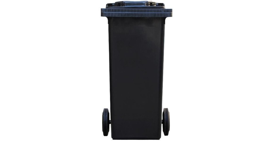 Tomberon cu roti, Pentru gunoi, Reciclare selectiva, Pubela Neagra 120L ...