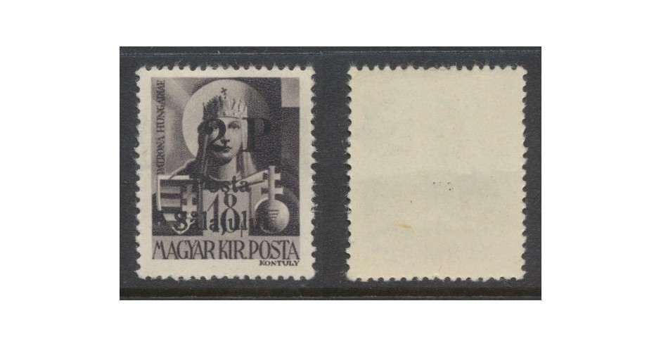 1945 ROMANIA Posta Salajului timbru local neuzat 2P pe 18f MNH fara ...