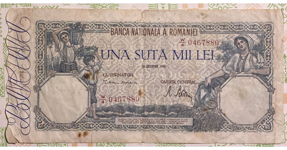100000 LEI 20 DECEMBRIE 1946 , POZE... | Okazii.ro
