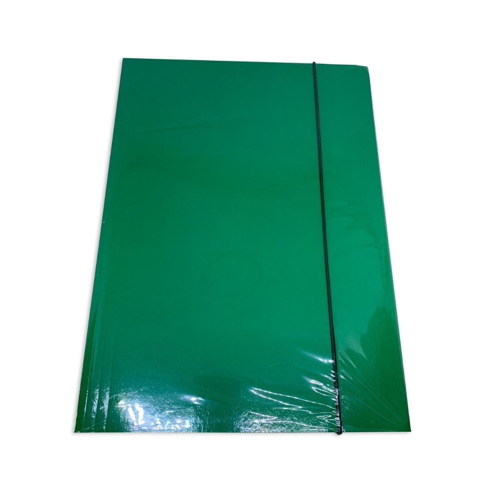 Set 10 Mape A4 cu Elastic din Carton Plastifiat,Verde, Mapa pentru ...
