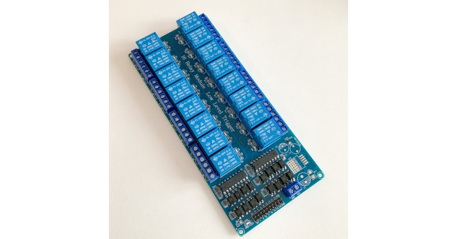 Releu 16 canale / 5V relay 16 channels LM2576 Arduino, relee (r.570 ...