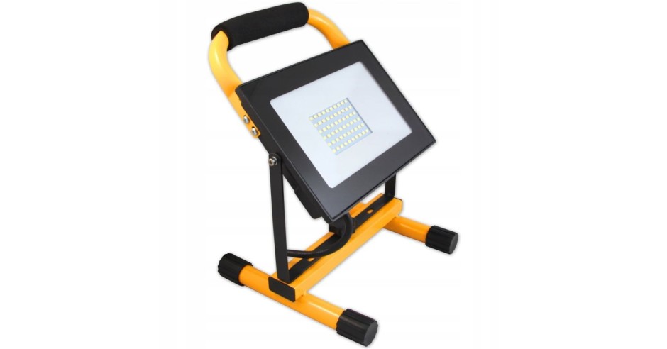 Proiector led smd 50w, cu stativ, unghi 120 grade, 5500k, cablu 3 m ...